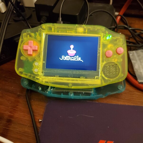 Gameboy Advance SP Solid White With White Button Color AGS IPS Screen ...