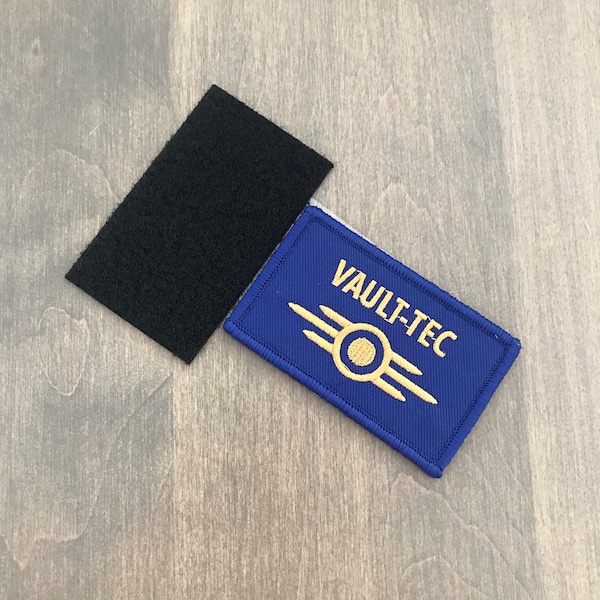 Vault-tec Fallout Insipried Patch Cosplay 3"x2" Inches Hook and Loop ...