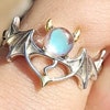 Matching Angel and Devil Wedding Bands Long Distance Relationship Gifts ...