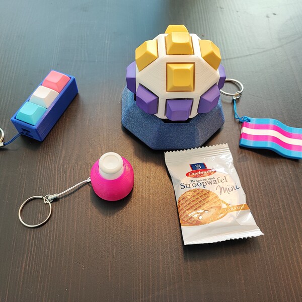 Joystick Fidget Toy 3D Printed Keychain - Etsy