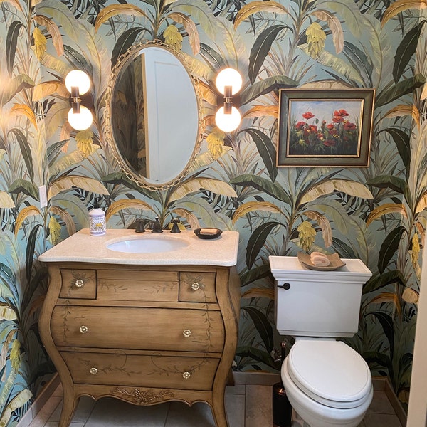 Vanity Mirror Light - Art Deco Bathroom - Light Fixture - Wall Sconce ...