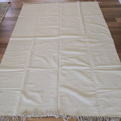 8x10 Ft Indian Dari Rug Indigo Blue Rug Cotton Rug Bath Rug - Etsy