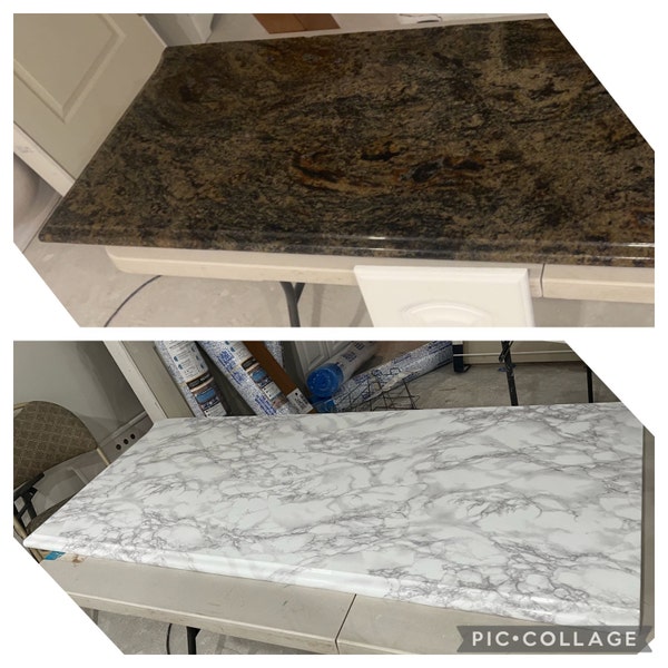 Self Adhesive Waterproof Quartz White Marble Contact Paper for ...