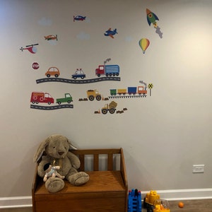 Race Car Decals 24 FEET ROADWAY Reusable Decal Non-toxic Wall - Etsy