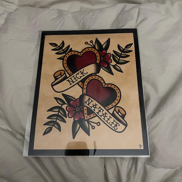 American Traditional Cowboy Tattoo Flash Art Print - Etsy