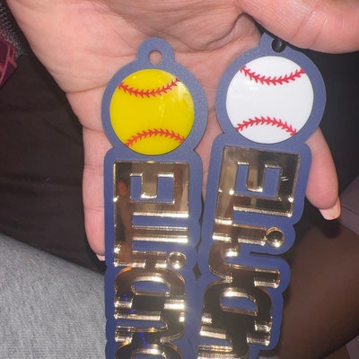 Custom Baseball Name Keychains Baseball Keychains Baseball Personalized ...