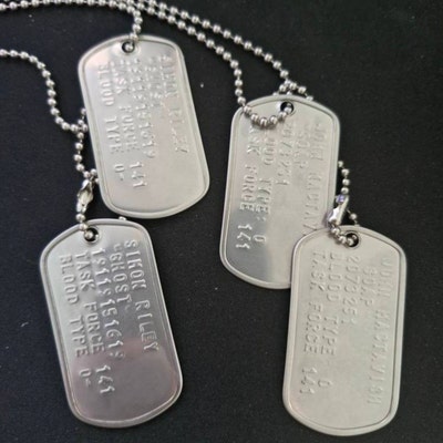 Simon 'GHOST' Riley US Military Dog TAGS Detailed Replica Collector ...