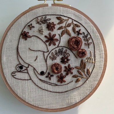 Simple Wildflowers Embroidery Pattern Instant Download, Beginner ...