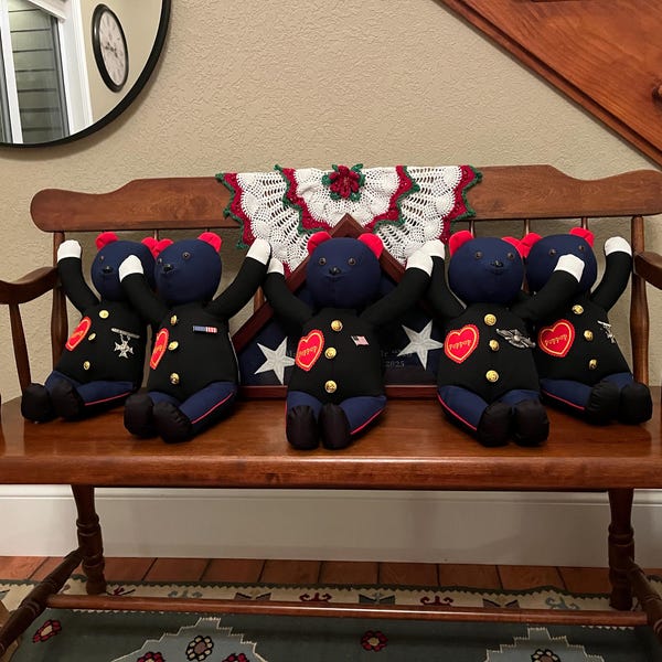 Custom Memory Bear Made From Your Loved Ones' Clothing - A Heartfelt ...