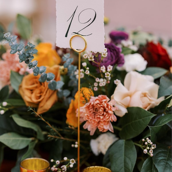 Deckled Edge Paper Table Numbers for Wedding Frames, Hand Torn Deckled ...