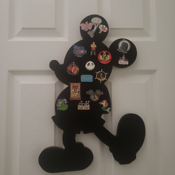 Mickey Mouse Pin Display Board. Showcase and Hold Your Pin Lot of 50 ...