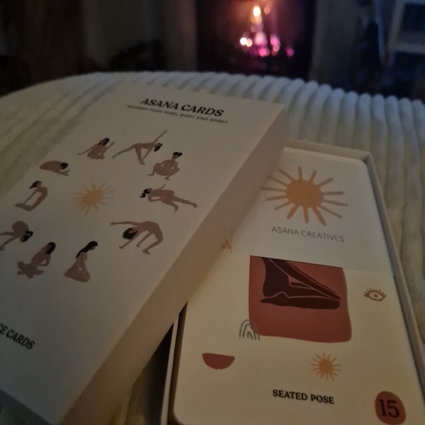 ASANA CARDS, Yoga Pose Cards, Yoga Cards, Yoga Poses, Yoga Teacher ...