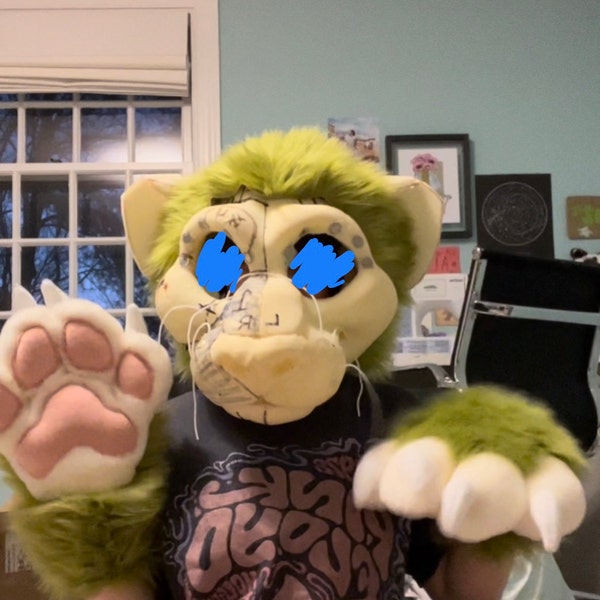 Custom Feetpaw Plushie Handmade Small Fluffy Pet Toy Fursona Paw ...
