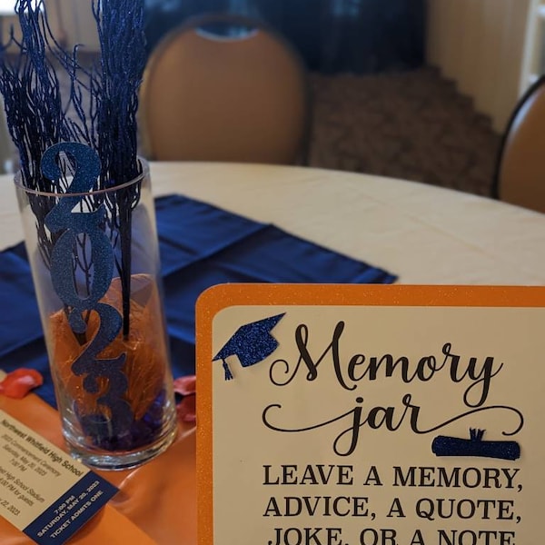 Graduation Memory Jar Tag - Graduation Party Idea - Memory Tag 10x8 ...