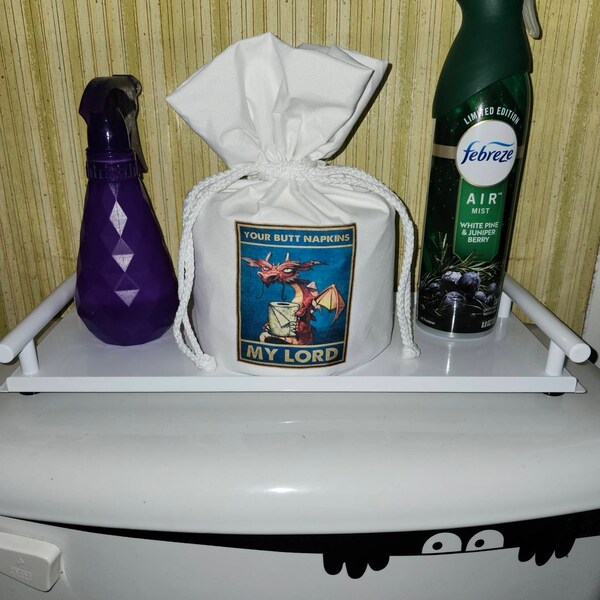 Toilet Paper Cover, White Spare Tissue Roll, Spare Tissue Cover ...