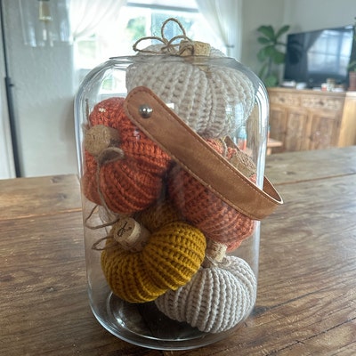 Orange Farmhouse Pumpkin, Orange Rustic Pumpkin, Fall Porch Decor, Fall ...