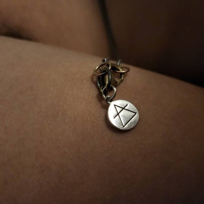 Sterling Silver Elemental Charm Necklace. Earth Element Charm. Fire ...