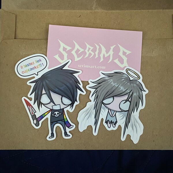 Random XD Emo Sticker 0.o | Scenecore Emo Boy Chibi Y2k Retro Mall Goth ...