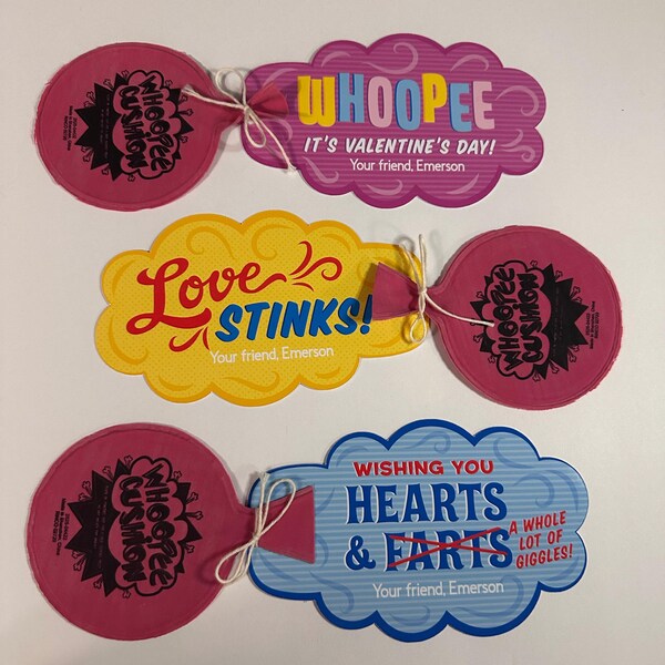 Whoopee Cushion Kids Valentine Printable - Kids Valentines, School ...