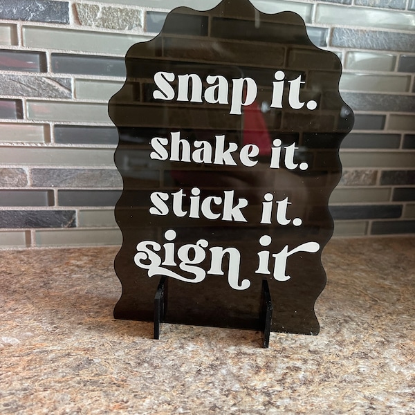 Wavy Arch - Acrylic Blank Table Sign - Etsy