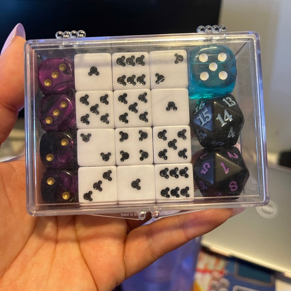 DICE! Mickey Mouse Ears - Set of 5 or 6 Dice | Perfect for Card Games ...