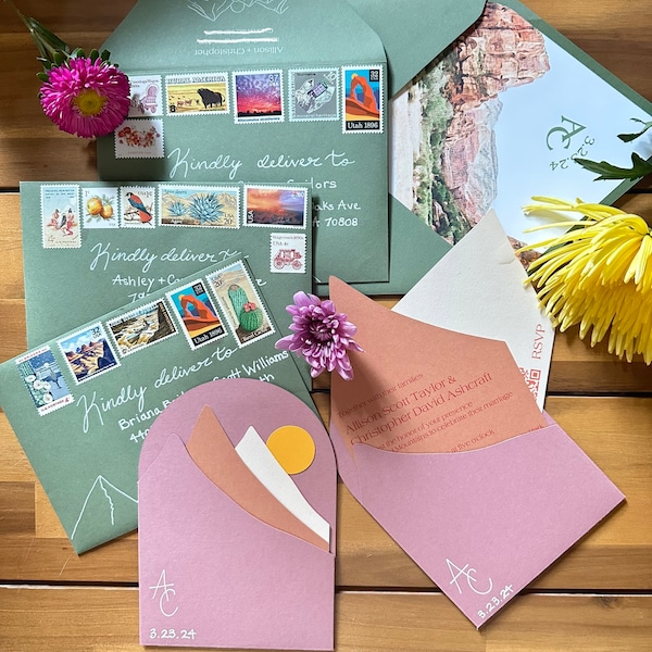 Passport Wedding Invitations | Destination Wedding Invites | Tropical ...