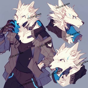 Adoptable emerys Pretty Purple Goth Kemonomimi Neko Punk Design, Unique ...