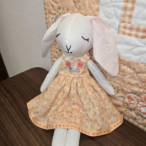 Lacy Bunny Sewing Pattern PDF, Rabbit Plush Sewing Pattern, EASY Photo ...
