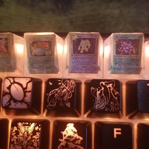 Miniature Holo Pokemon Card Keycaps Base Set - Etsy