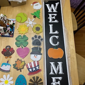 Custom Interchangeable Magnetic Pieces for the Welcome Sign - Etsy