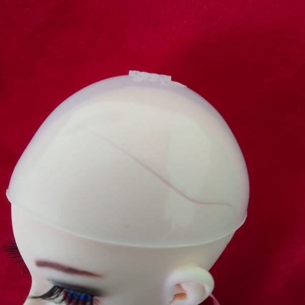 1/8 1/6 1/4 1/3 Head Clear Silicone Wig Cap Protection Cover for BJD ...