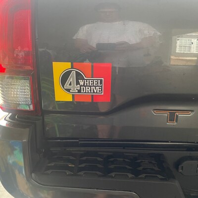 Retro Heritage Racing Stripes Rainbow Vinyl Die Cut Decal Fits Toyota ...