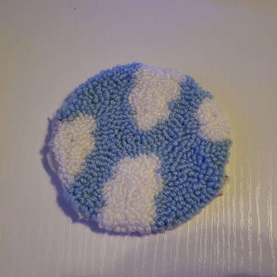 Cow Print Coaster, Cow Print Tufted Coaster, Tufted Coaster, Gift Ideas ...