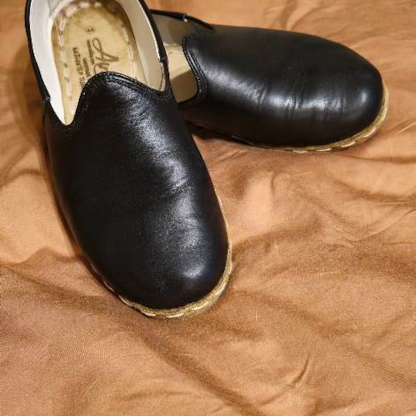 Women Mule PINK SMOOTH Leather Handmade Yemeni Slippers, Natural ...