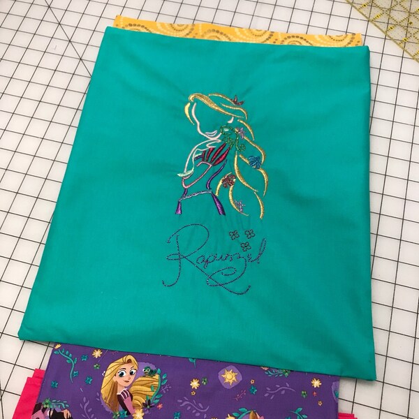 Rapunzel From Tangled With Pascal Sketch Digital Embroidery Machine ...