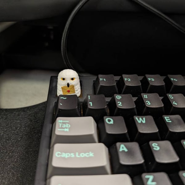 Snowy Owl Artisan Keycap for MX Style Mechanical Keyboard Switches - Etsy