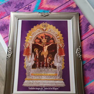 Virgin Mary and Baby Jesus Oil Painting Peruvian Art - Etsy