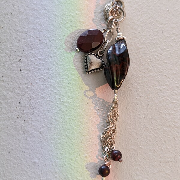 Green Variscite Jasper Pendent, Chyrsophase Accent, Sterling Silver ...