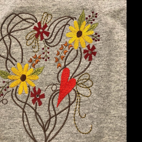 Primitive Machine Embroidery Design-fall Sampler--version 1--(5x7 ...
