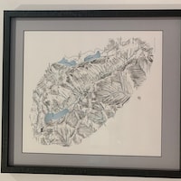 Lakeland 50 & 100 Ultra Race Map. Line Illustrations Detailing Both ...