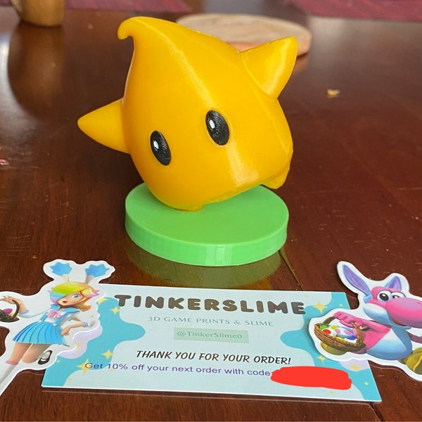 Super Mario Luma Figurine | 3D Printed Collectible Sculpture - Etsy