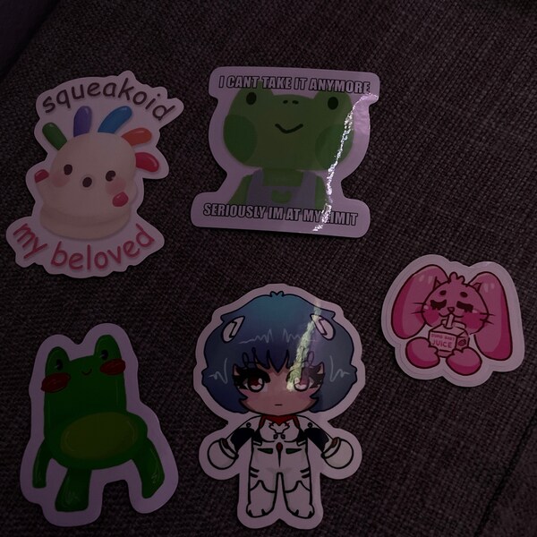 Frog Pain Vinyl Sticker | Sad Frog Funny Quote Meme Tumblr Depression ...