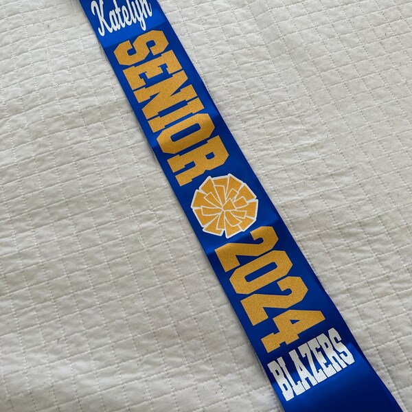 2026 "the Champion Pro" Sports Senior Night Sashes With Chevron Tails ...