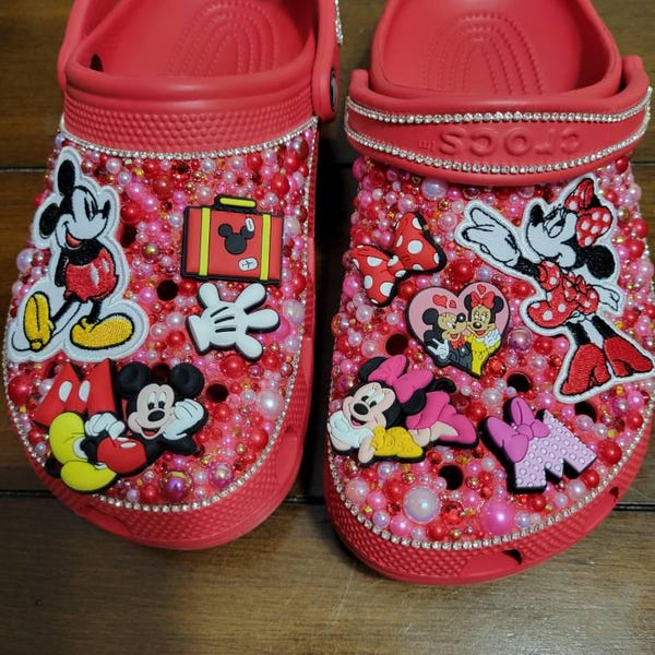 Dazzling Bling Crocs, Custom Sparkly Shoes, Handmade Rhinestones Crocs ...