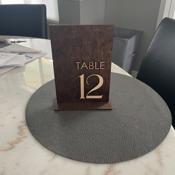 Wood Table Numbers for Wedding, Rustic Table Numbers, Modern Wood ...