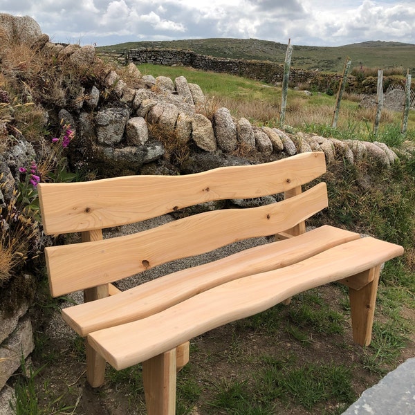 Rustic Garden Bench - Etsy