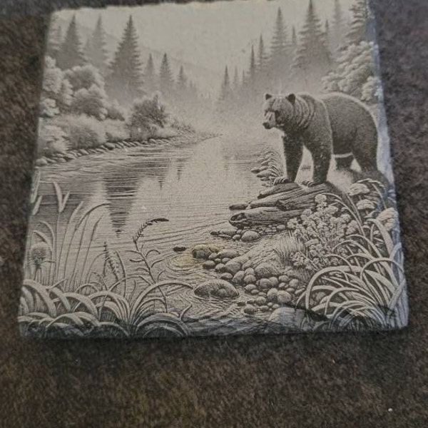 Shark-themed Coaster Set – Premium Stone Coasters With Holder - Vibrant ...