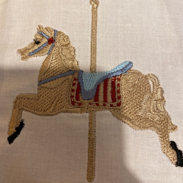 Carousel Horse - Machine Embroidery Design - Etsy