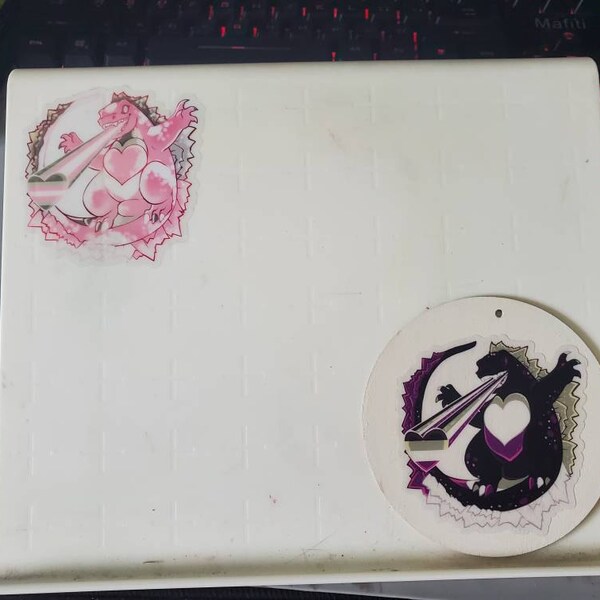 PRIDE-ZILLA : Clear Vinyl Stickers - Etsy