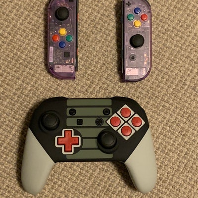 Custom Shell Swapped Nintendo Switch Pro Controller NES Theme - Etsy